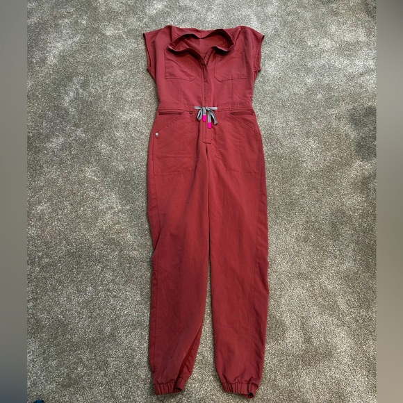 Figs | Pants & Jumpsuits | Figs Size Small Mauve Jumpsuit Scrub | Poshmark